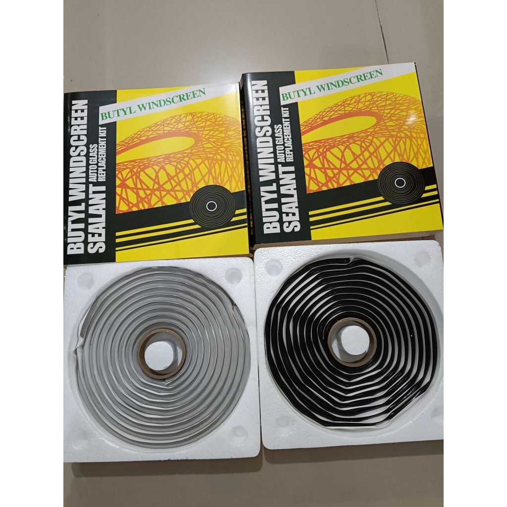 Jual 1 Rol 4meter Rubber Butyl Tape Sealant Lem Mika Lampu Kaca Mobil ...