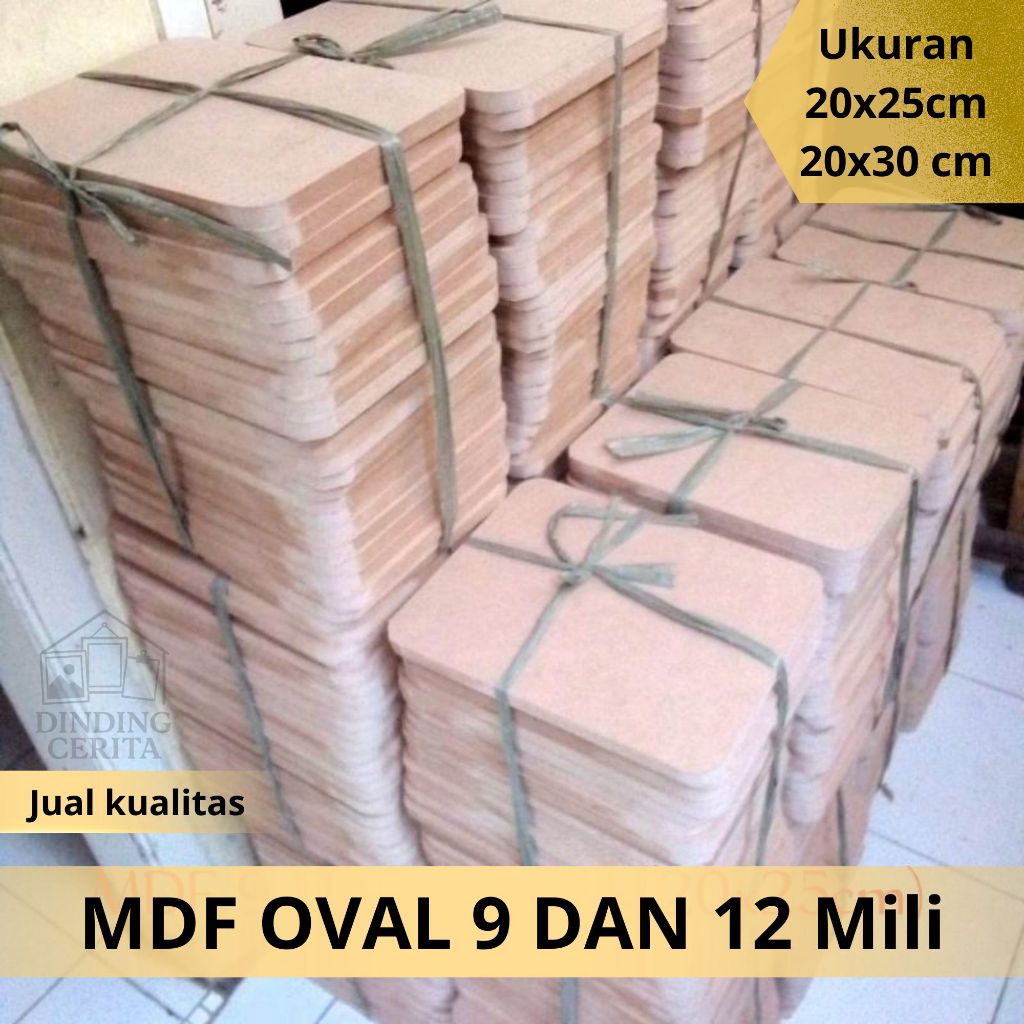 Jual mdf oval 9mm dan 12mm ukuran 20x25cm dan 20x30cm bahan photoblok ...