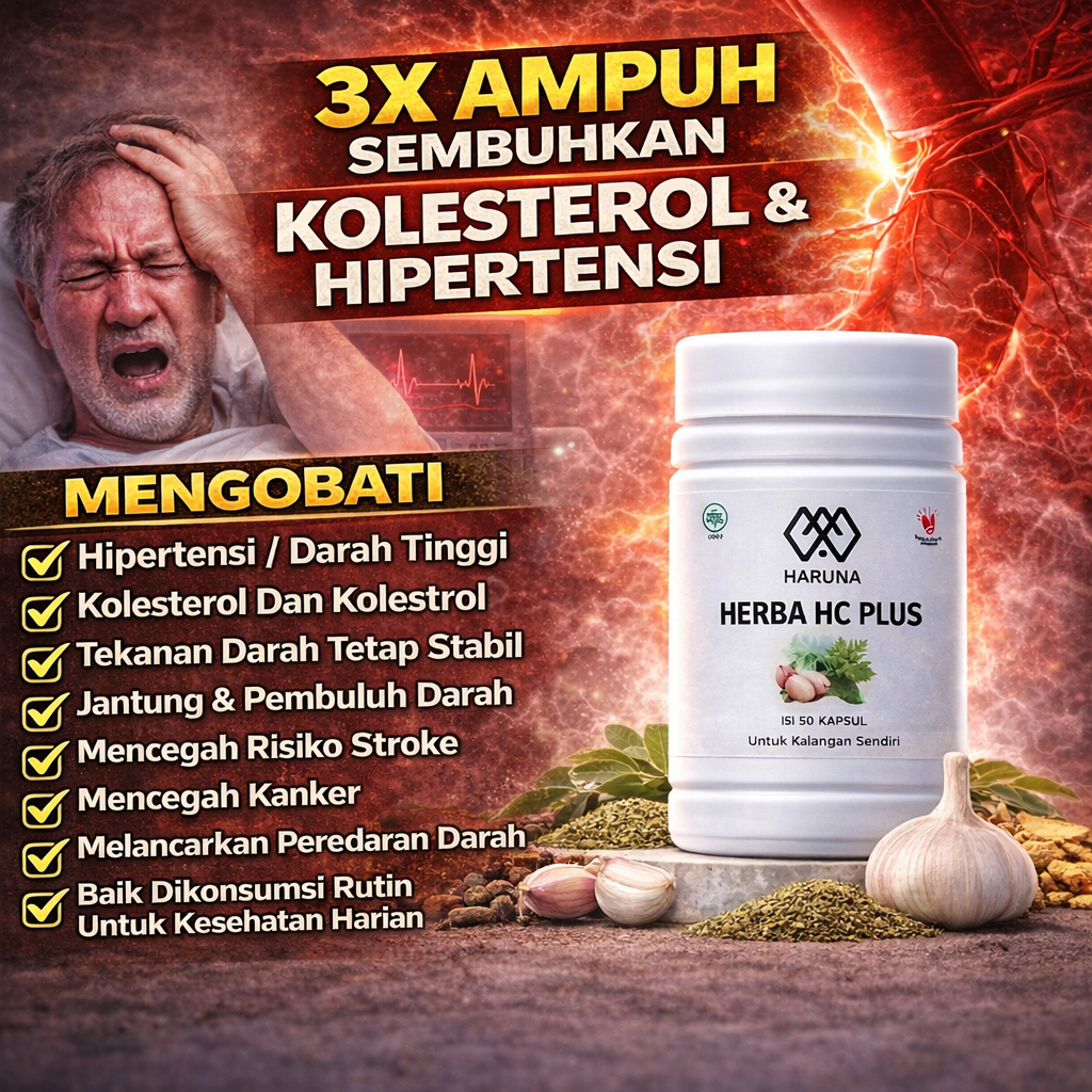 Jual HC Plus – Obat Hipertensi, Kolesterol, Darah Tinggi, Herbal ...