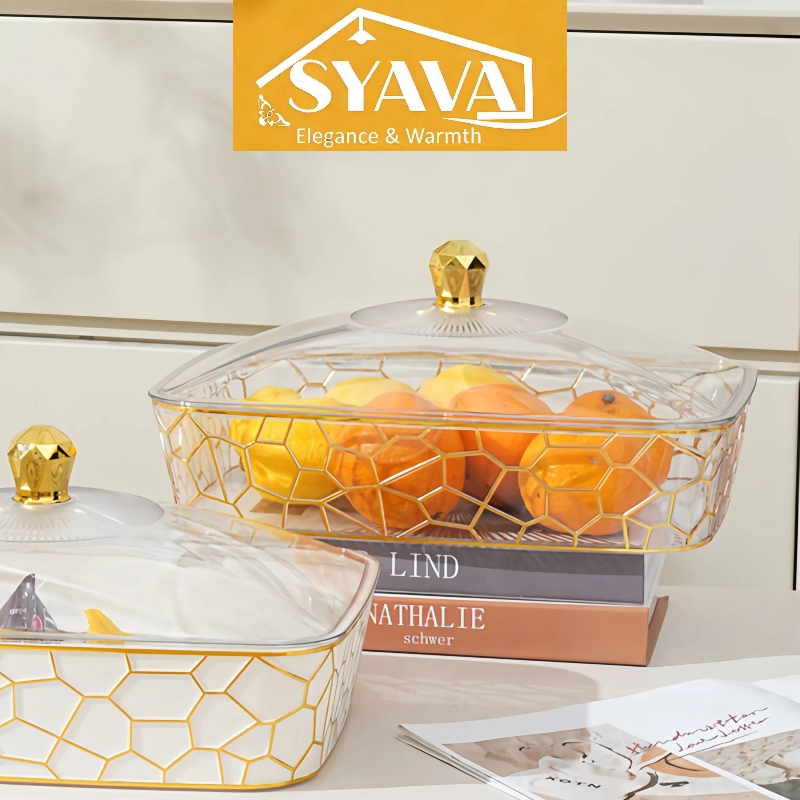 Jual Piring makan persegi putih elegan, nampan plastik/dekoratif ...