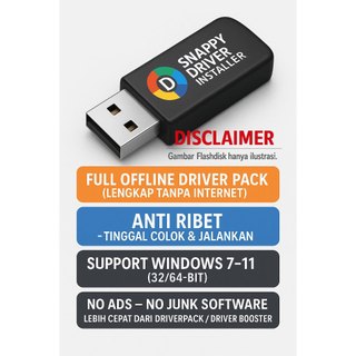 Jual Flashdisk 64GB Snappy Driver Full Offline Driver 2026 Untuk ...