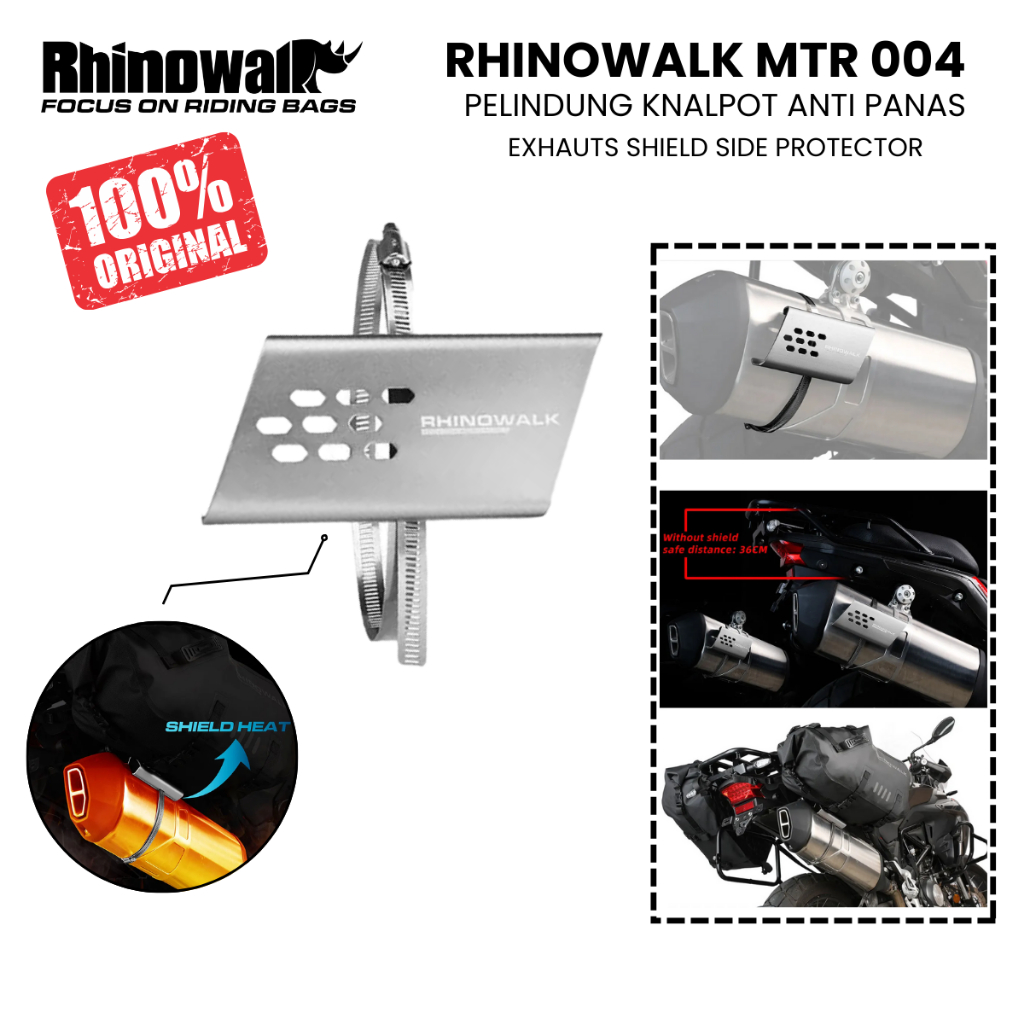 Jual Rhinowalk MTR004 Pelindung Knalpot Anti Panas Exhaust Shield Side ...