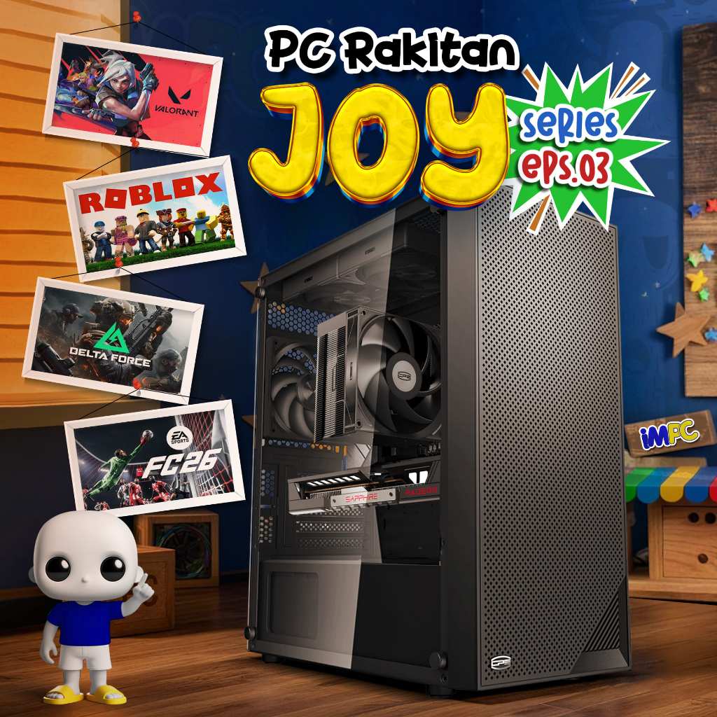 Jual IMPC JOY EPS 3 - PC RAKITAN AMD RYZEN 5 7500F | RX 9060 XT 16GB ...