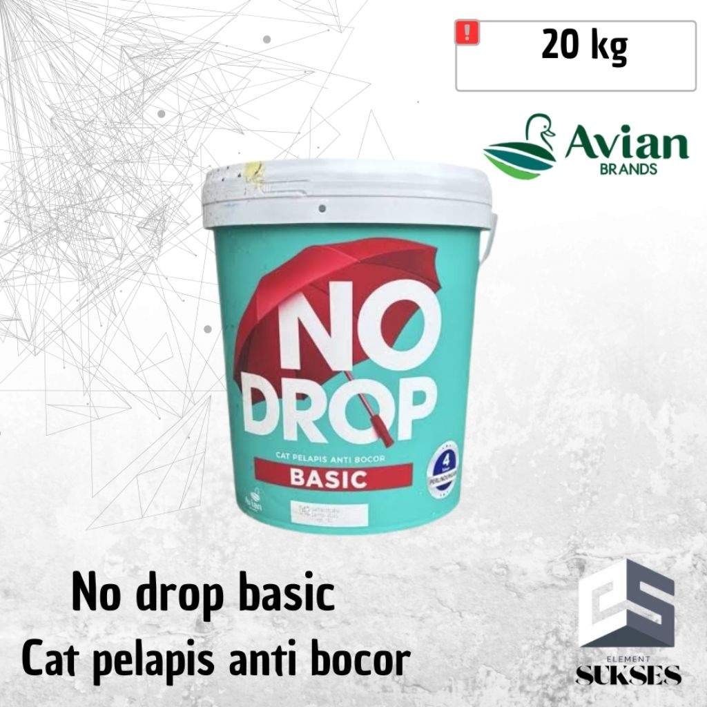 Jual NO DROP BASIC Cat tembok pelapis anti bocor 20Kg | Shopee Indonesia