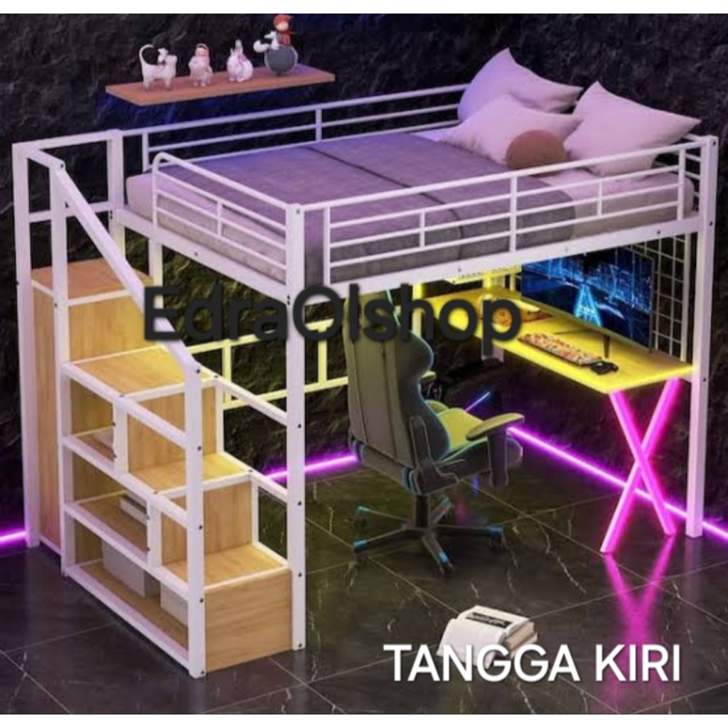Jual Mezzanine Hollow Kaki Meja & Ram ukuran 120 x 255 +Tangga Ranjang ...