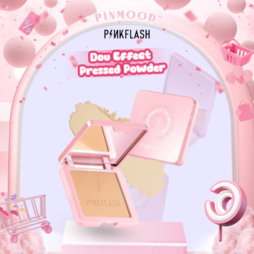 Jual PINKFLASH - DUO EFFECT PRESSED POWDER ( PF-F17 ) - Two Way Cake ...