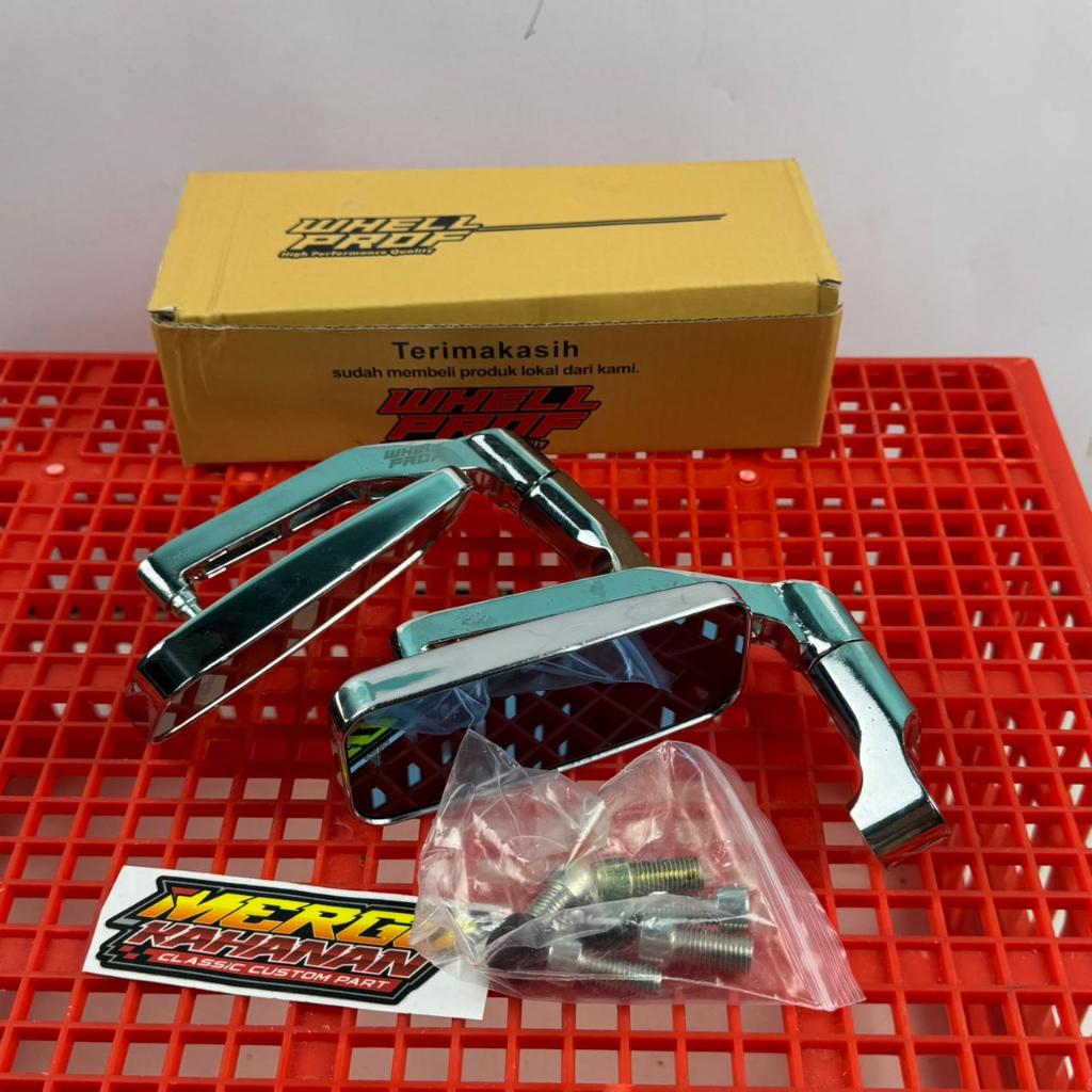 Jual Spion Jalu atau tanduk day Model Daytona Kotak Kaca Semu biru Crom ...