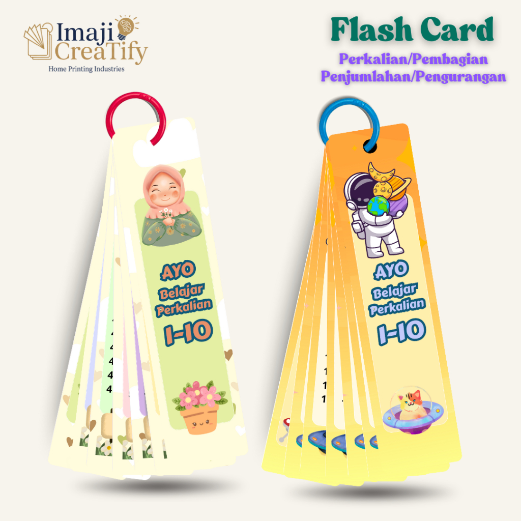 Jual Flashcard Matematika Perkalian-Pembagian-Penjumlahan-Pengurangan 1 ...