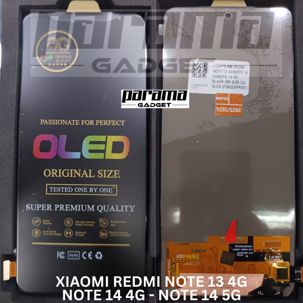 Jual LCD XIAOMI REDMI NOTE 14 4G 5G TOUCHSCREEN OLED FINGERPRINT ...