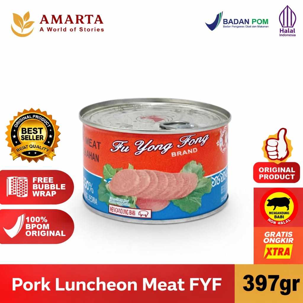 Jual Maling Pork Luncheon Meat Kaleng 397gr FYF (daging ham babi kaleng ...