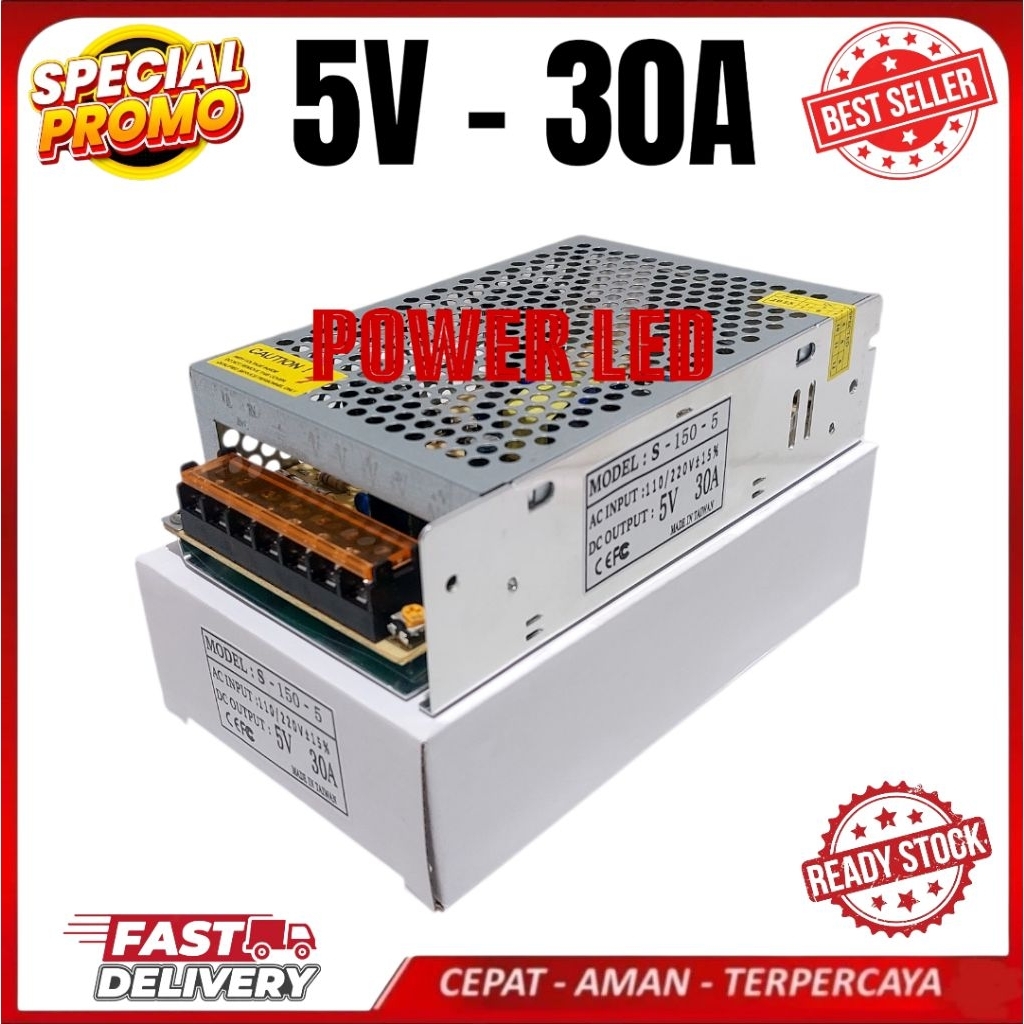 Jual Switching Power Supply PSU 5V 30A High Quality, 5 Volt 30 Ampere ...