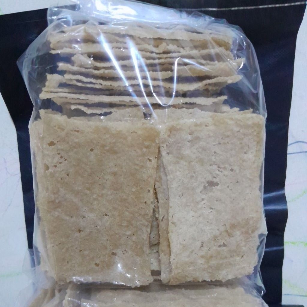 Jual Kerupuk Lempeng Gendar Benang Raja 1kg || Free Bubble Wrap dan ...