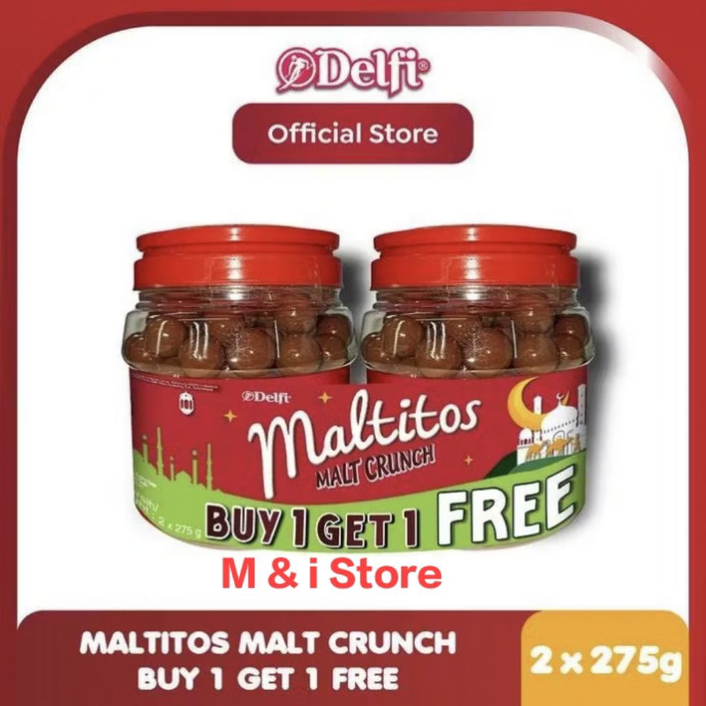 Jual Delfi Maltitos Malt Crunch Beli 1 Gratis 1 Murah ( 2 x 275 gram ...