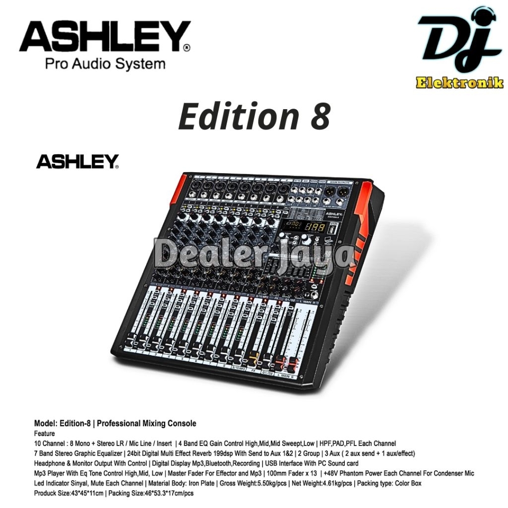 Jual Ashley Mixer 8 Channel Harga Terlengkap & Harga Terbaru Juni 2026 ...