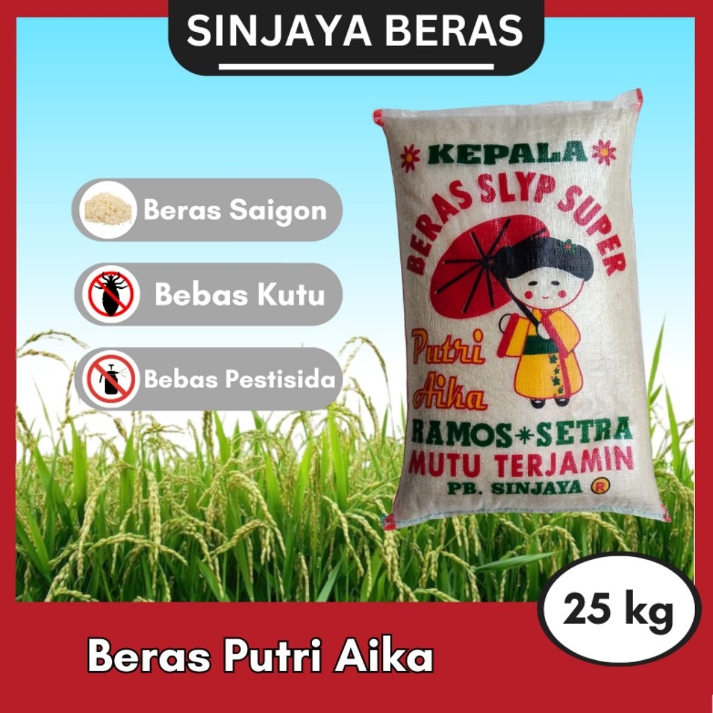 Jual Beras Putri Aika Saigon Asli 25kg | Shopee Indonesia