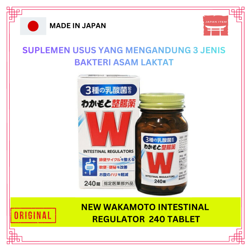 Jual Wakamoto 90 240 Tablet New wakamoto intestinal remedy probiotic ...