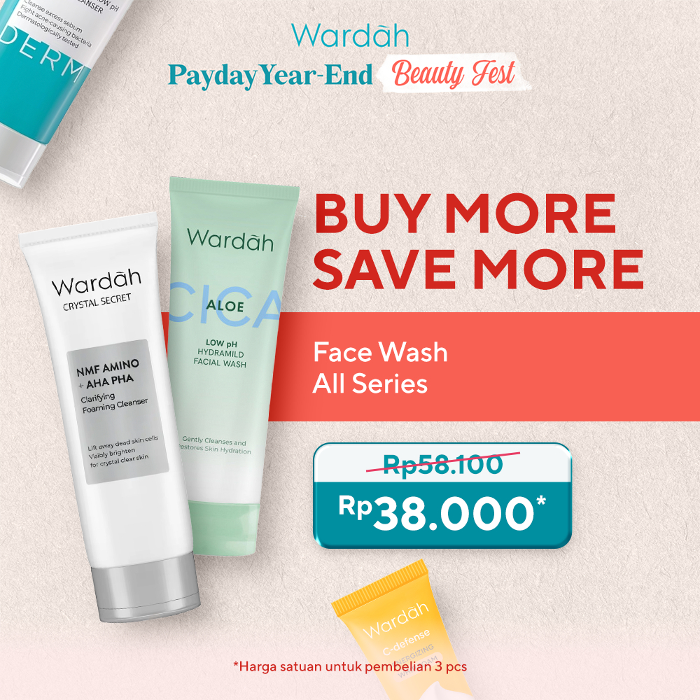 Jual WARDAH Facial Wash All Series - Acnederm, C-Defense, Lightening ...