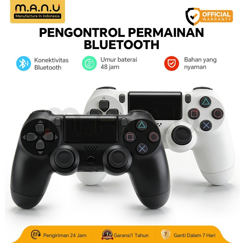Jual MANU Bluetooth Gamepad Stick Controller dengan Lampu RGB Joystick ...
