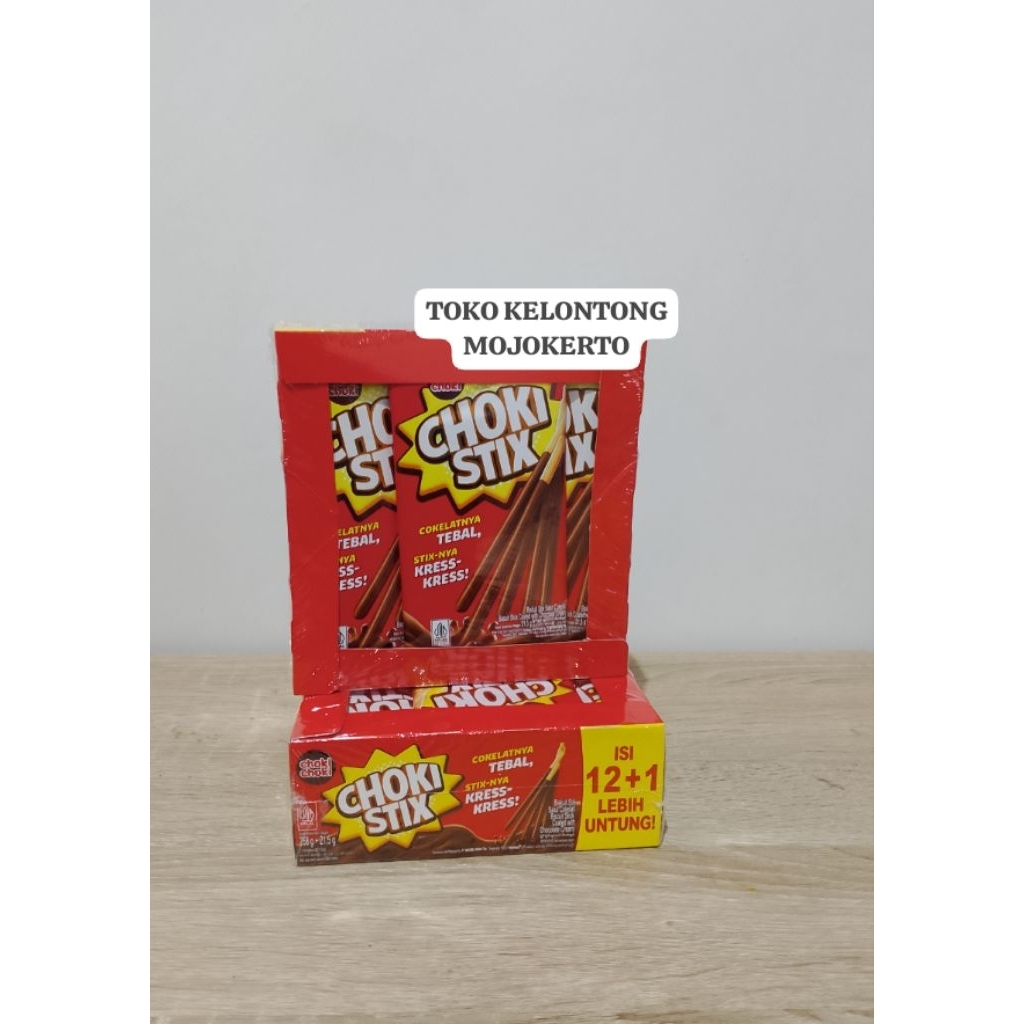 Jual Choki Choki Stik Cokelat isi 12 + 1 @27g | Shopee Indonesia