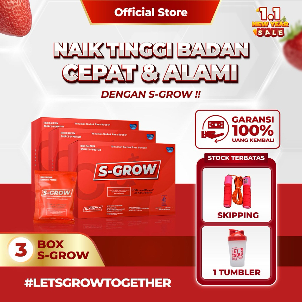 Jual S-GROW 3 BOX – Susu Tinggi Kalsium Terbaik untuk Pertumbuhan ...