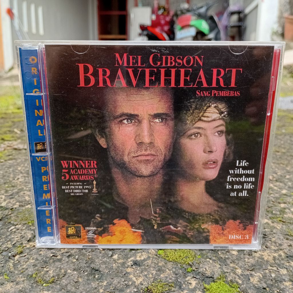 Jual VCD Braveheart Mel Gibson (1995) 3 Disc Teks Indonesia Original ...