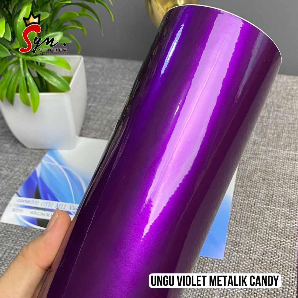 Jual stiker skotlet motor ungu metalik candy glossy skotlet profix ungu ...