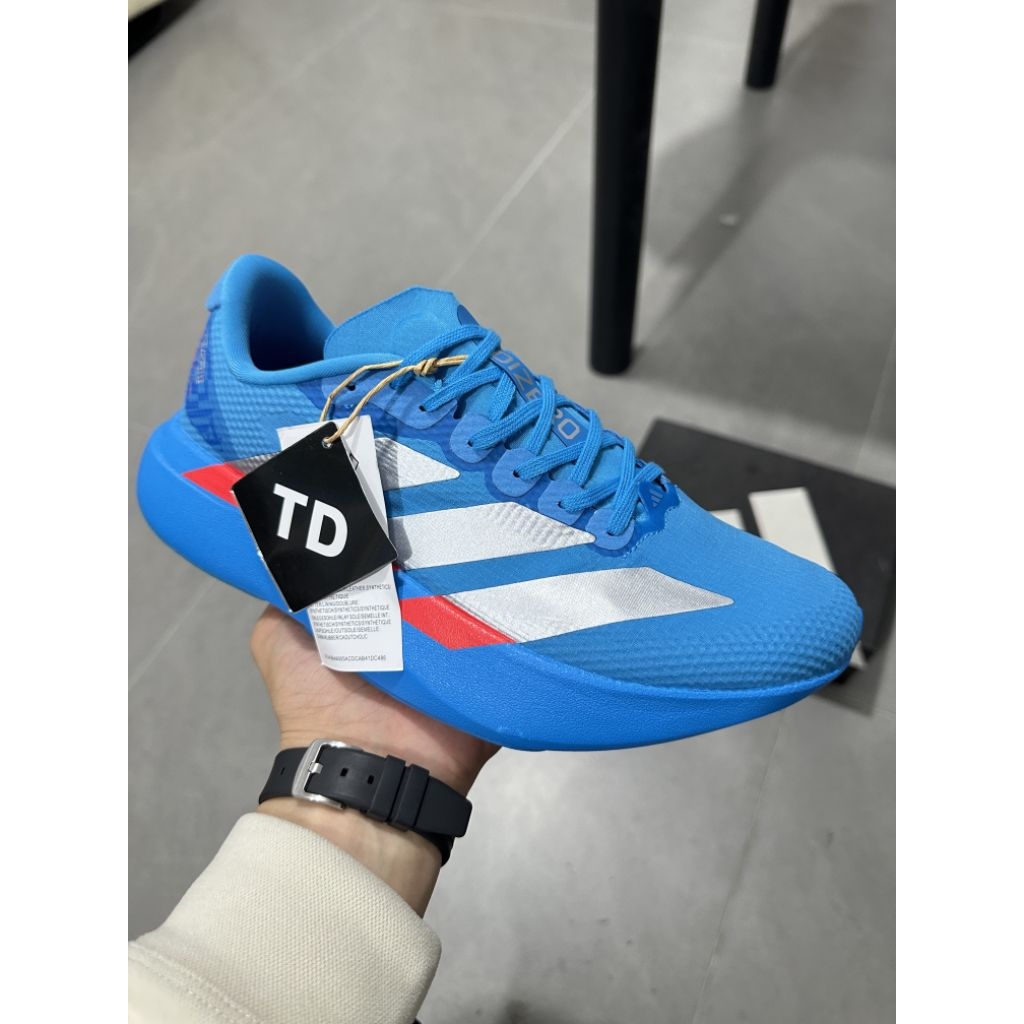Jual Sepatu Lari Unisex Adidas adizero evo SL Ekiden Blue Silver ...