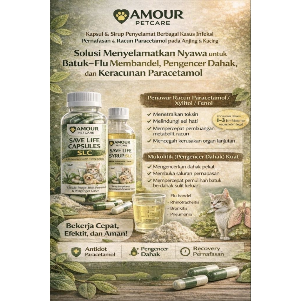 Jual AMOUR – Save Life Capsule | Penawar Paracetamol & Pengencer Dahak ...