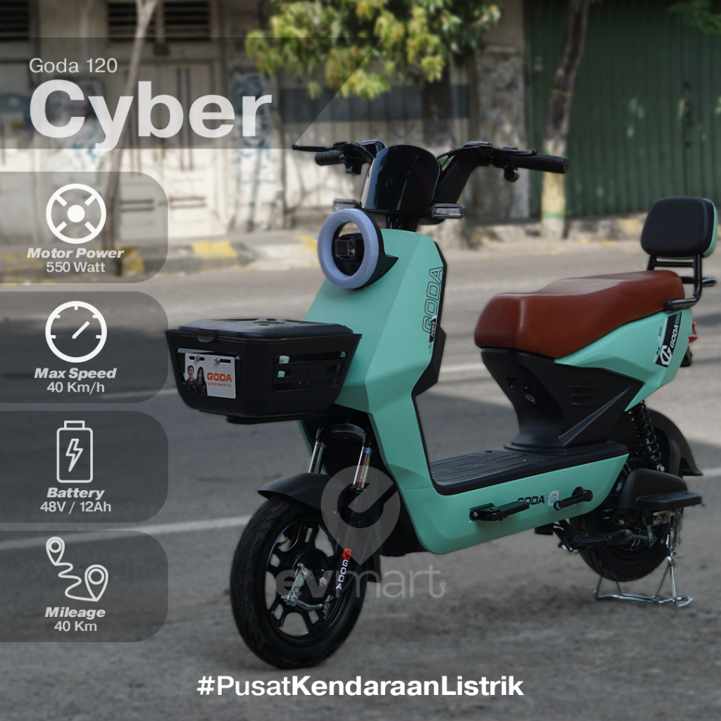 Jual SEPEDA LISTRIK GODA GD120 CYBER | Shopee Indonesia