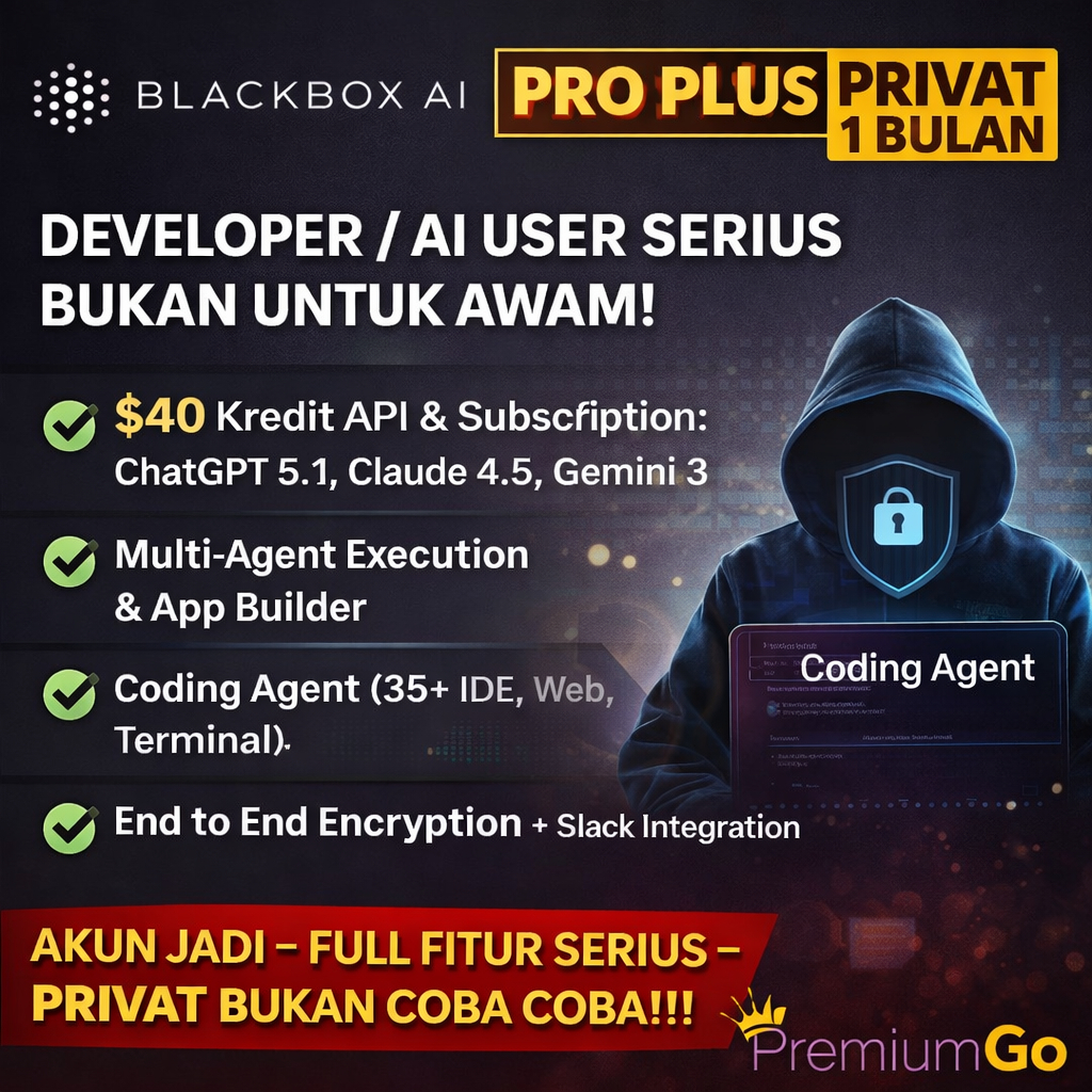 Jual Blackbox AI Pro Plus PRIVAT – Full Tool Coding & Multi Agent (1 ...