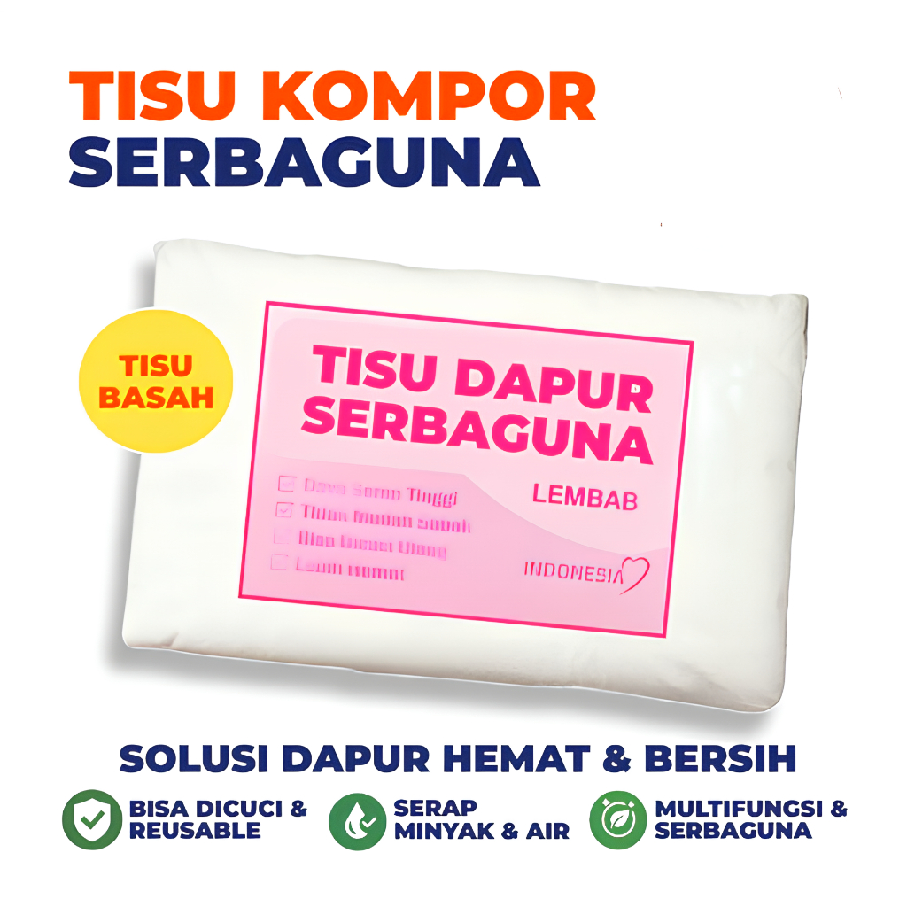 Jual Tisu Tissue Kompor Serbaguna Bisa Dicuci 200gr | Shopee Indonesia