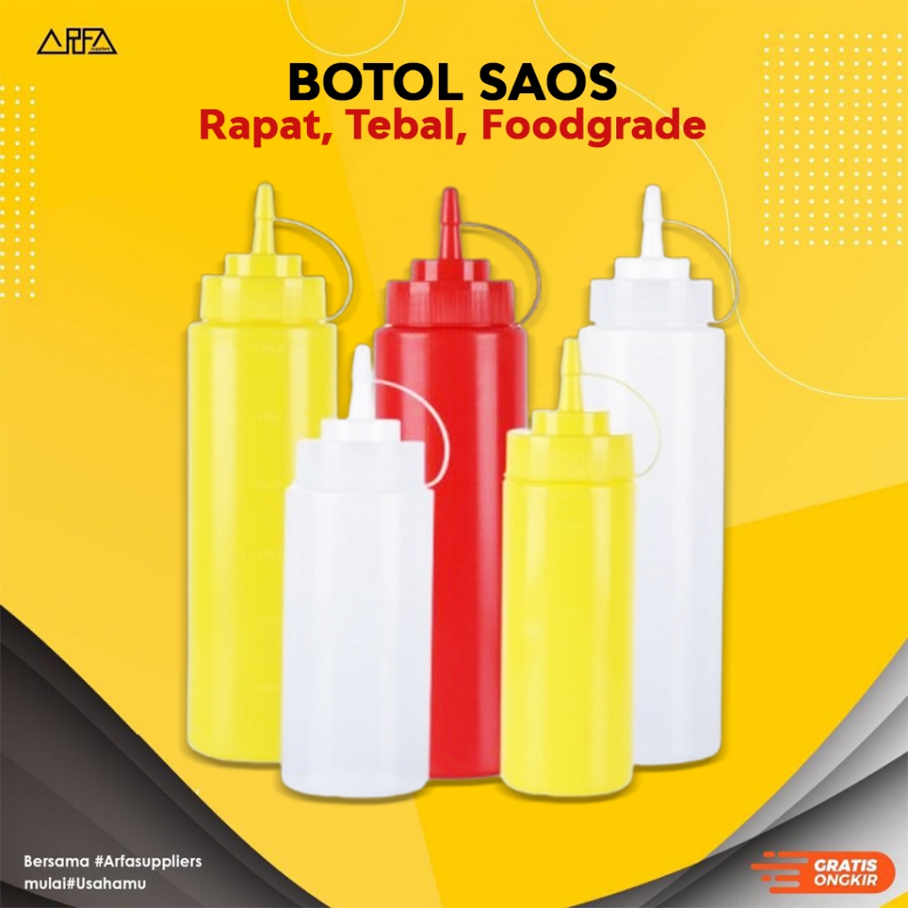 Jual Botol Saos Plastik Tebal Berkualitas | Shopee Indonesia