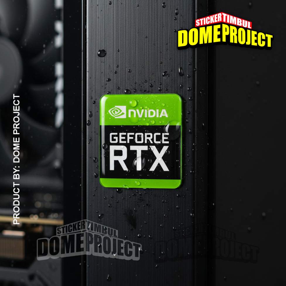 Jual NVIDIA GEFORCE RTX KOTAK STIKER EMBLEM TIMBUL 3D RESIN AKSESORIES ...