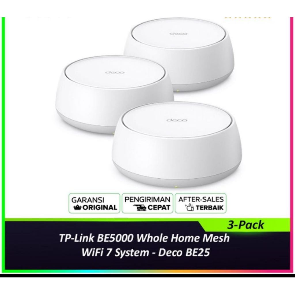 Jual TP-link BE5000 Whole Home mesh Wifi 7 system Deco BE25 (3 pack ...