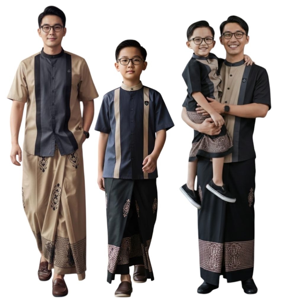 Jual SARKO Sarung Dan Koko 2026 couple ayah dan anak bahan signature ...