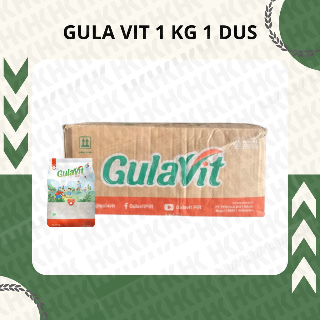 Jual Gula pasir Gulavit kemasan isi 20 pak x 1 KG (1 dus) | Shopee ...