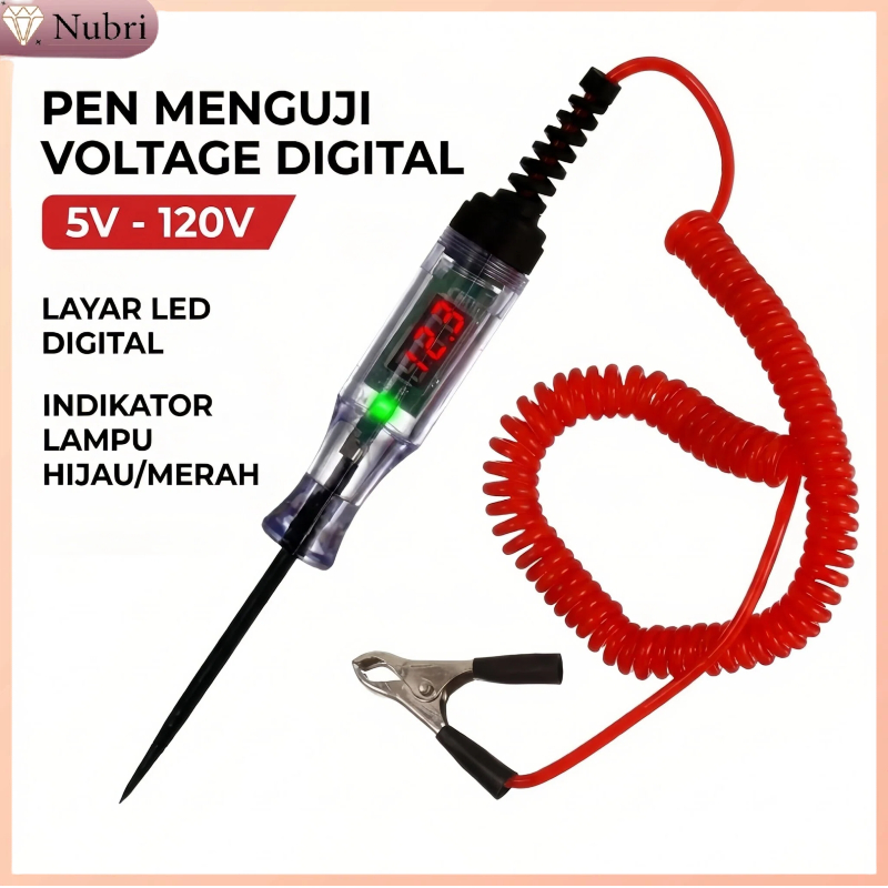 Jual Nubri COD Tespen DC Digital 5V-120V / Alat Cek Aki Mobil Motor ...