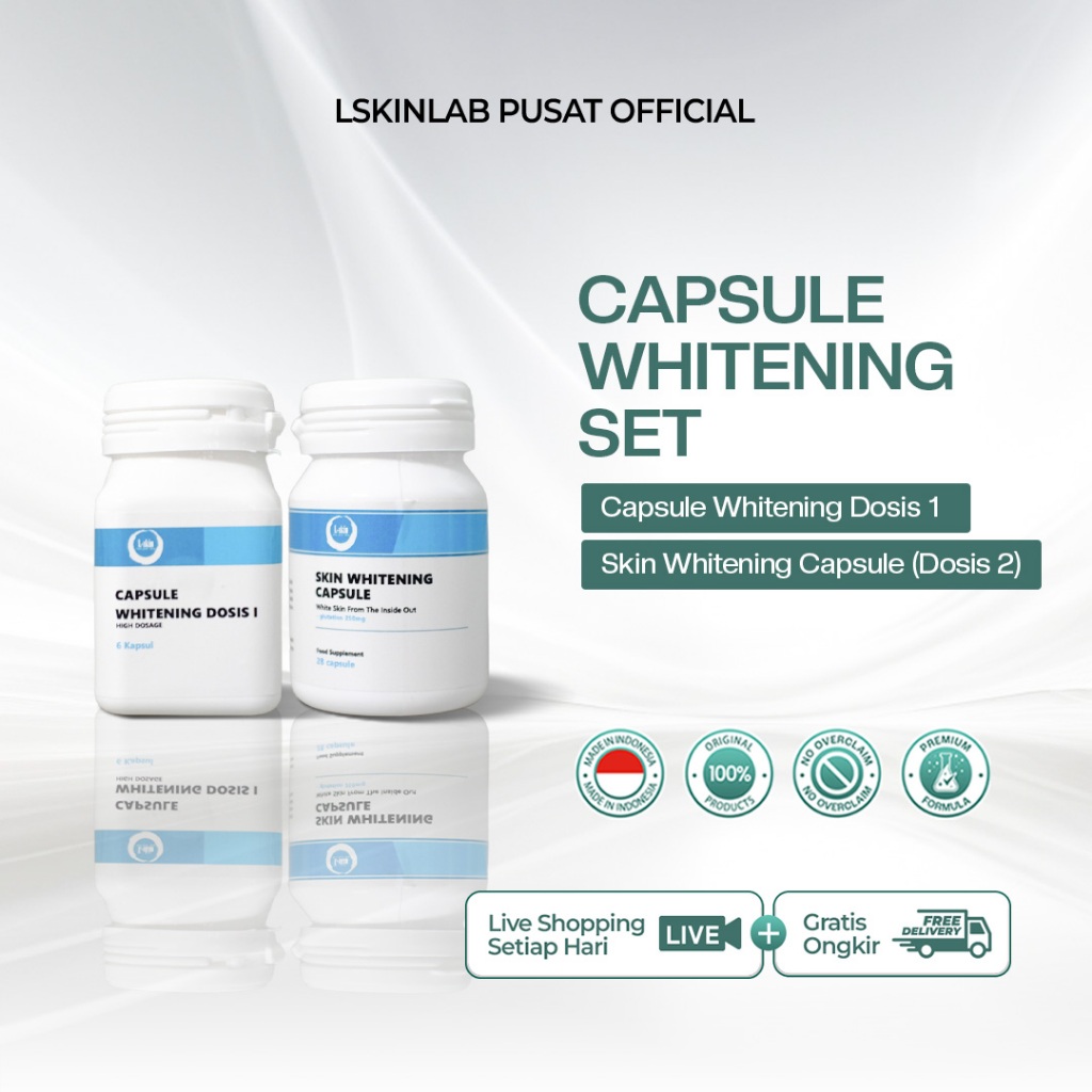 Jual Lskin Offcial Capsule Whitening Collagen Kapsul Pemutih Kulit ...