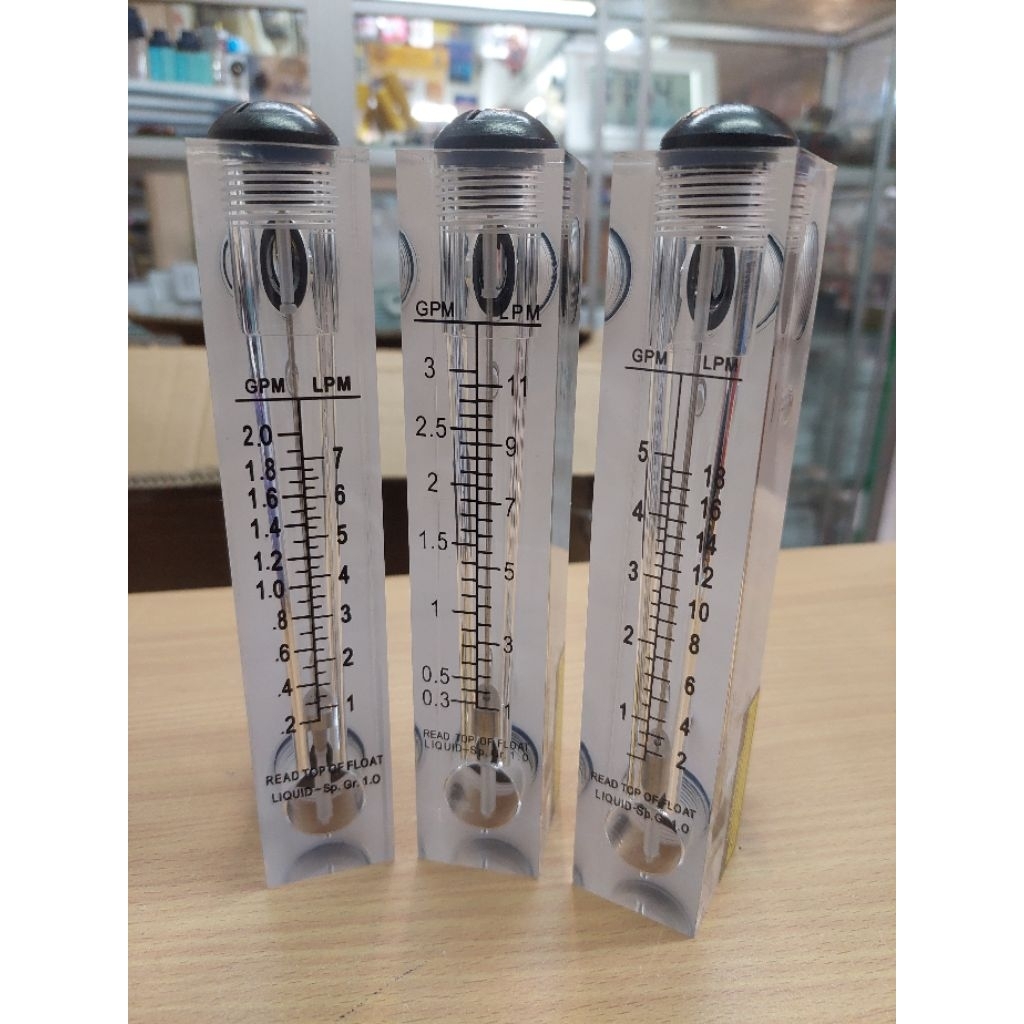 Jual Flowmeter / Rotameter model panel untuk water / air GPM / LPM 1/2 ...
