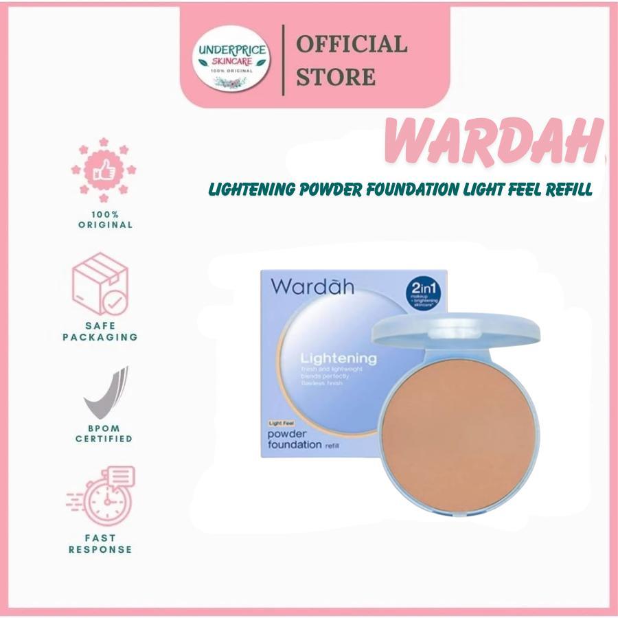 Jual WARDAH Lightening Powder Foundation Light Feel Refill | Shopee ...