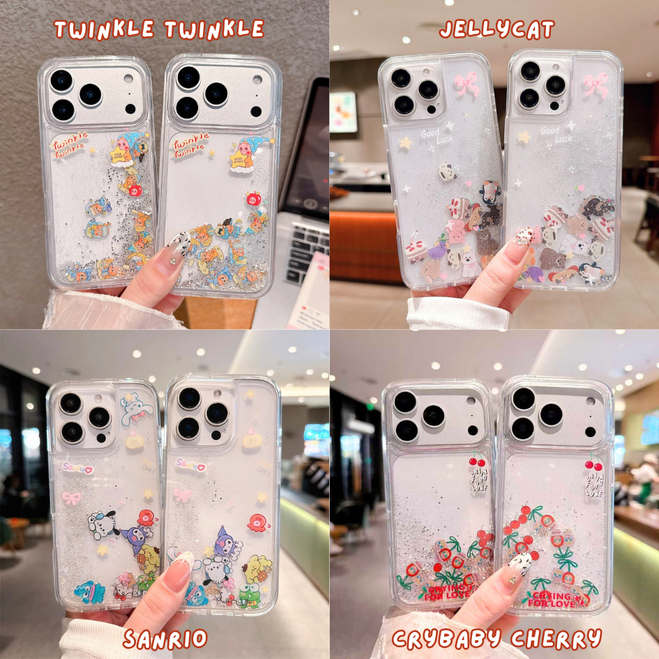 Jual Glitter Case Goyang Untuk Iphone 17 Pro And Pro Max Cute Little 7998