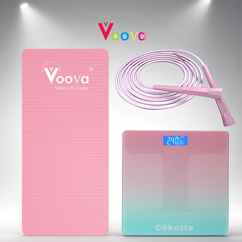 Jual VOOVA Bundling: Timbangan Badan Digital + Skipping Rope + Matras ...