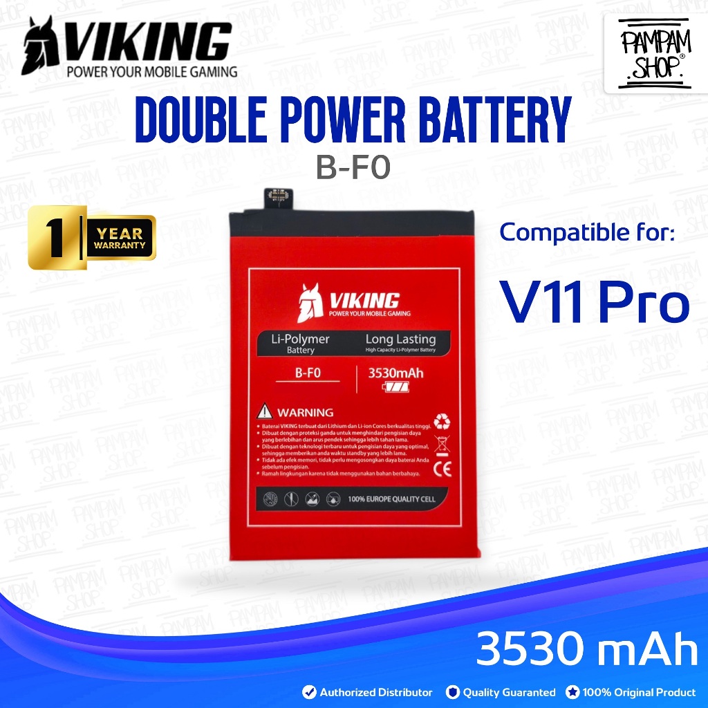 Jual Baterai VIKING Double Power Original Vivo V11 PRO B-F0 BF0 Batrai ...