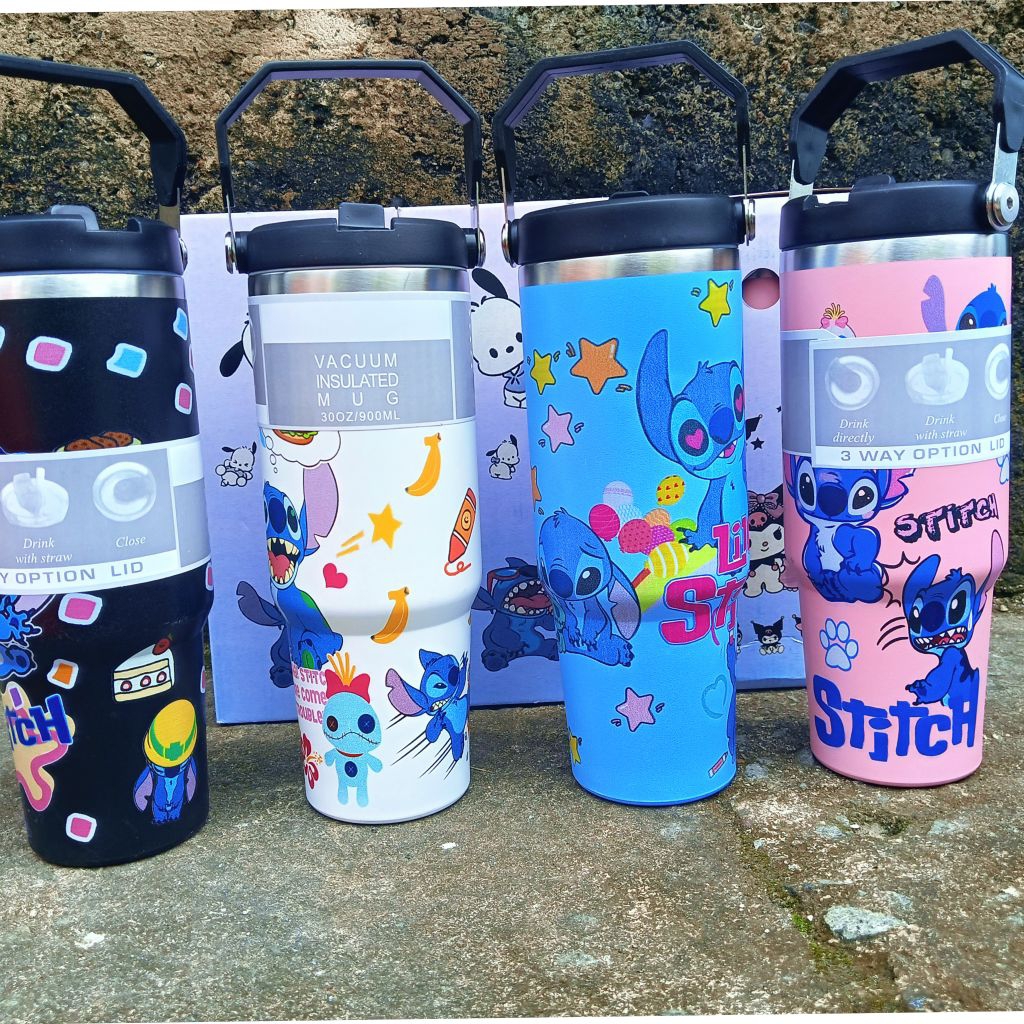 Jual termos 900 karakter lucu terlaris termos stich vacum flask tahan ...