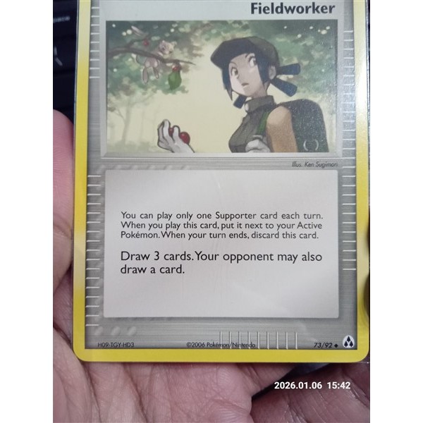 Jual kartu mainan Pokemon ex Legend Maker 7392 Trainer Fieldworker Card ...