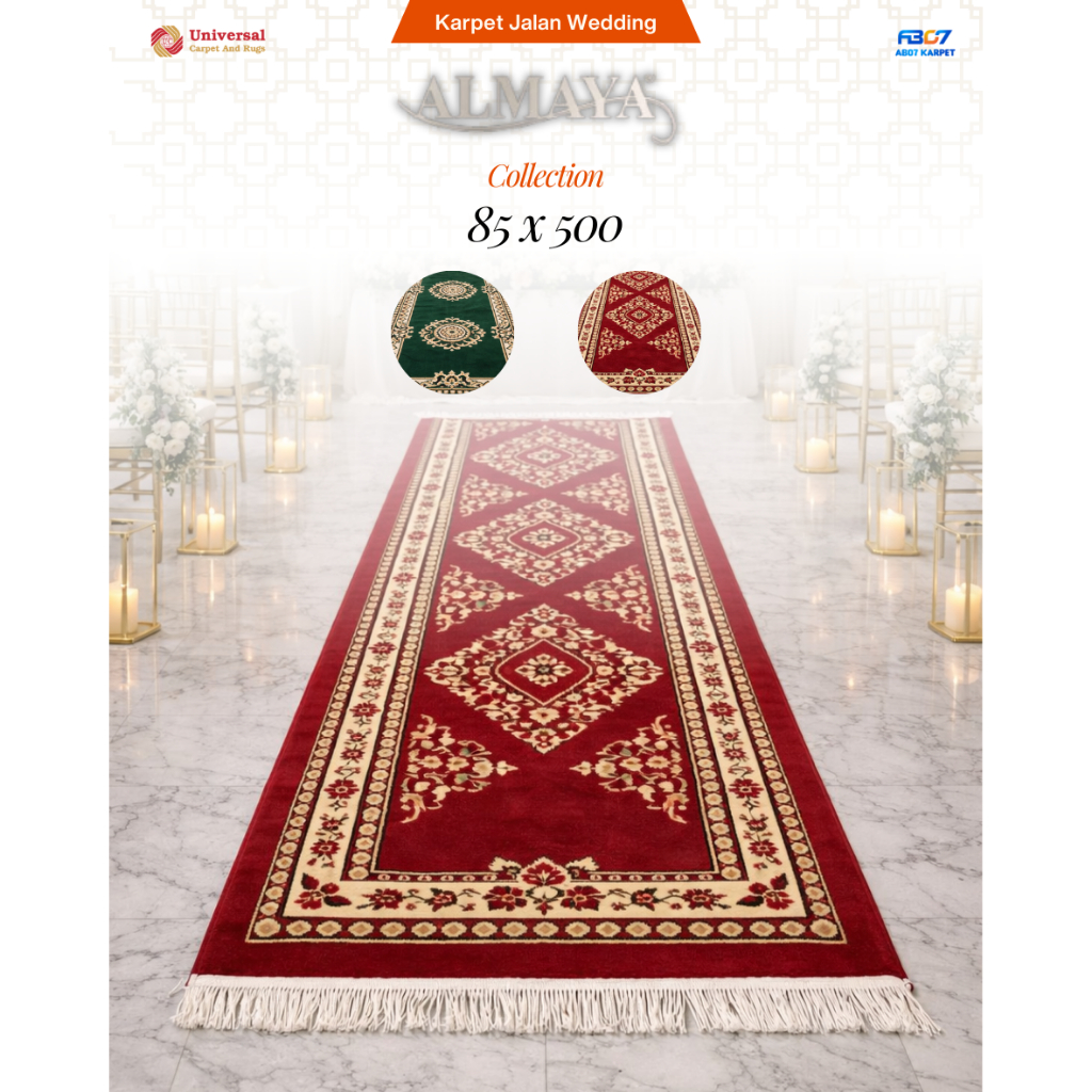 Jual AB07 - Karpet Runner ALMAYA Ukuran 85x500 cm Karpet Jalan Mewah ...