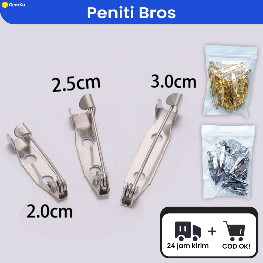 Jual Peniti Bros Grade A /Serbaguna Untuk Hijab Dan Bros - 20Mm/25Mm ...