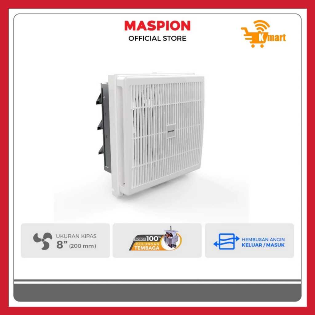 Jual Maspion MV-200NEX - Exhaust Fan 8 inch/200 nex/Exhaust Fan Dinding ...