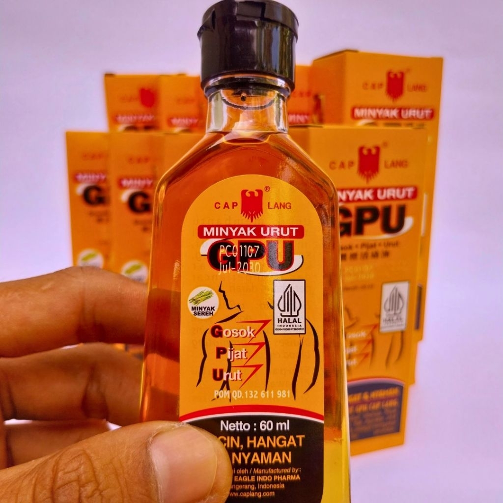 Jual Paket (10pcs) GPU 60ml Cap Lang/Gosok Pijat Urut | Shopee Indonesia