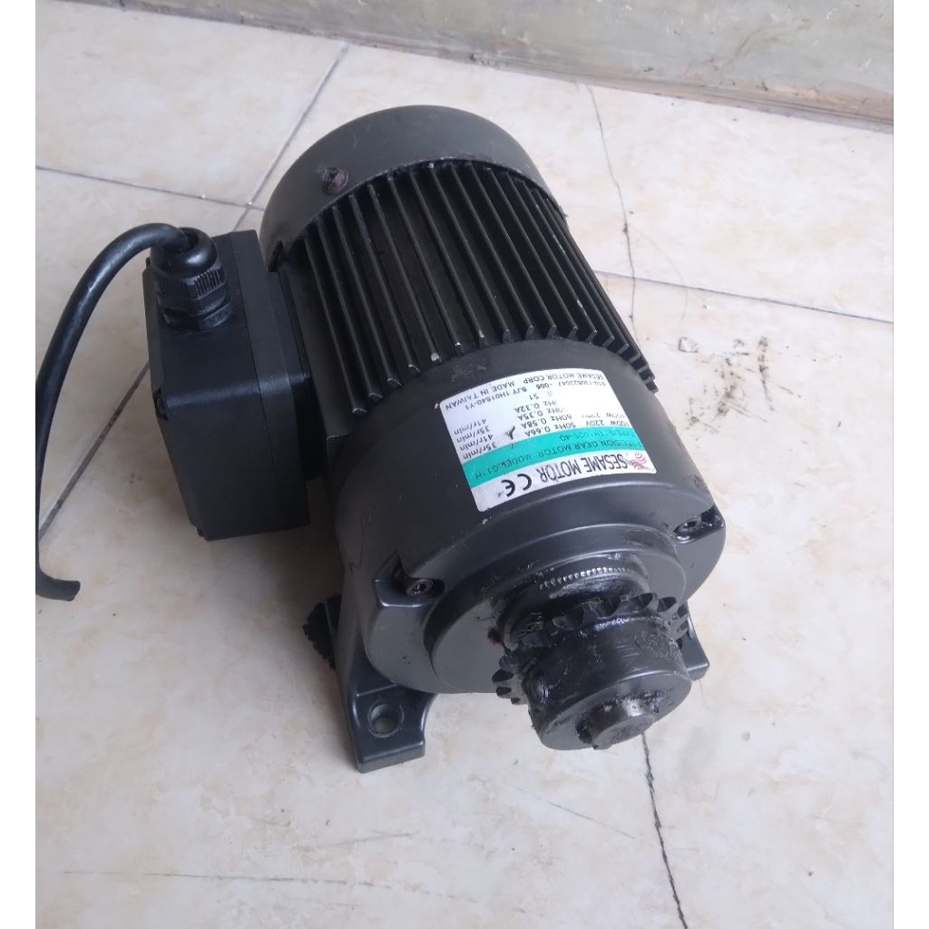 Jual Ac Motor Gearbox 220V Ratio 1:40 35Rpm 100W | Shopee Indonesia